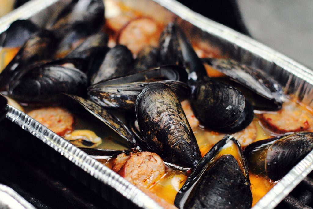 Sunday Dinner: Smoky Grilled Mussels Two Ways - District of Chic