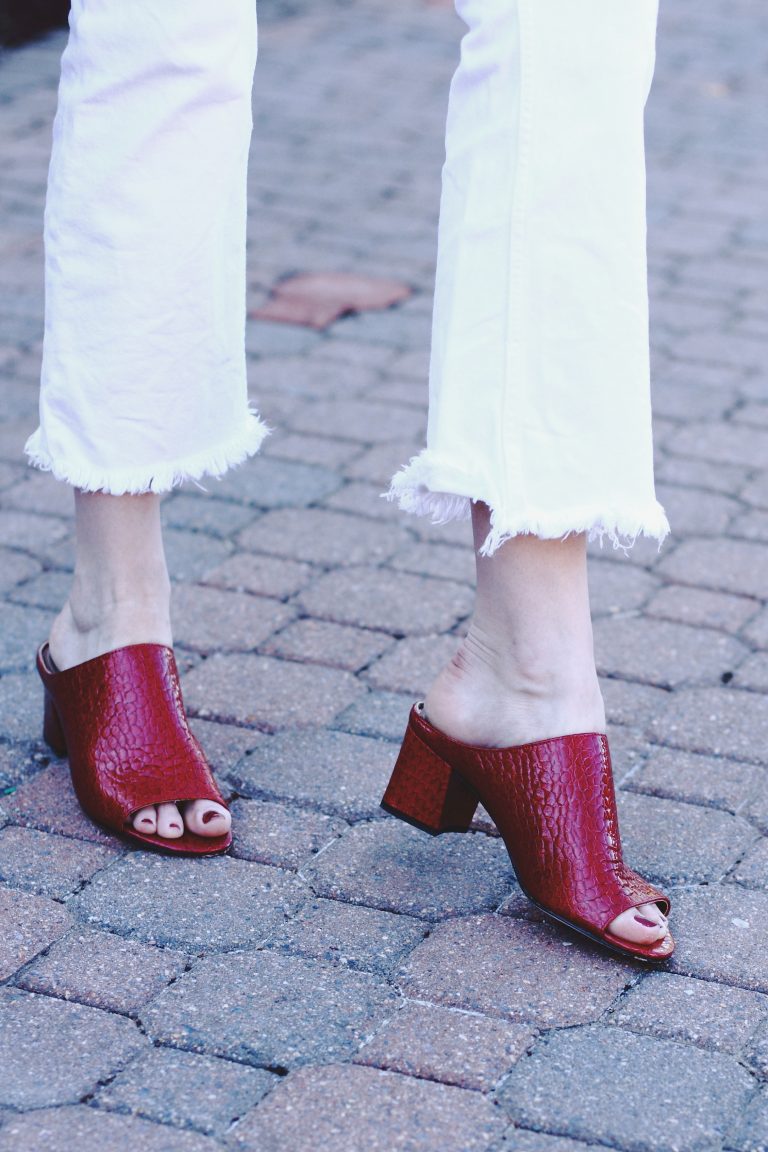 candy apple mules from Donald J. Pliner - District of Chic