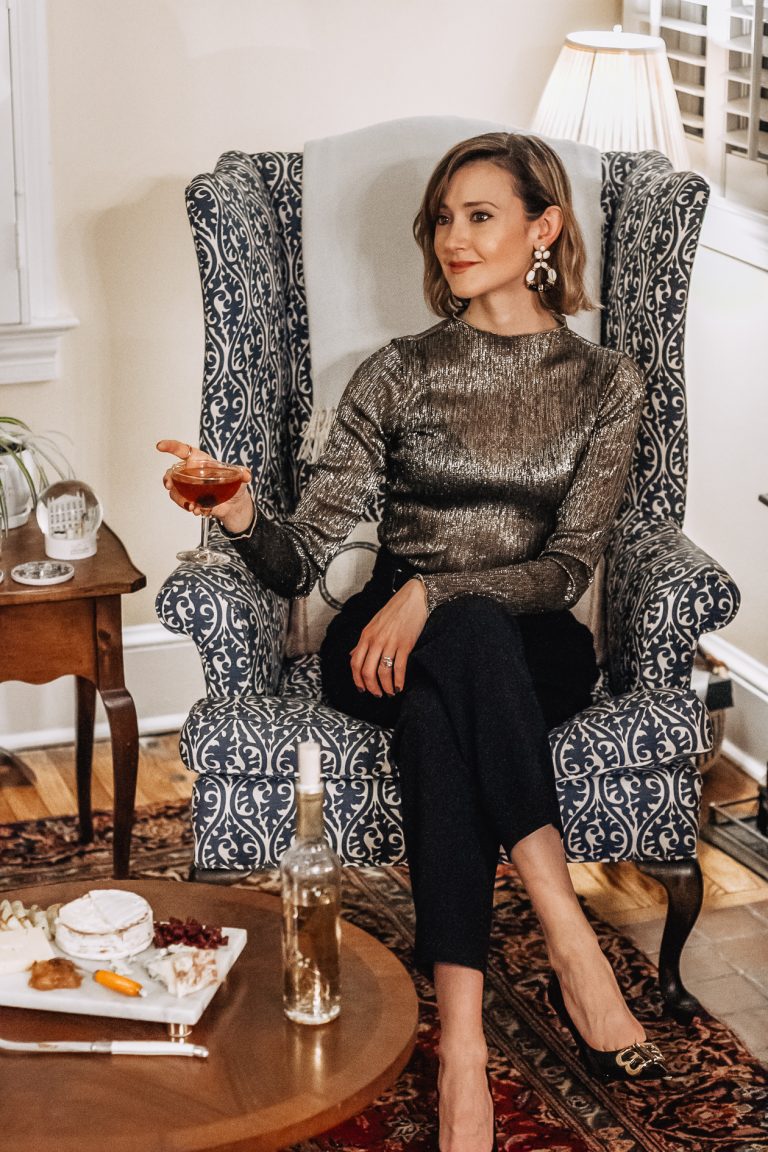 a festive wine cocktail recipe for an at-home holiday celebration ...